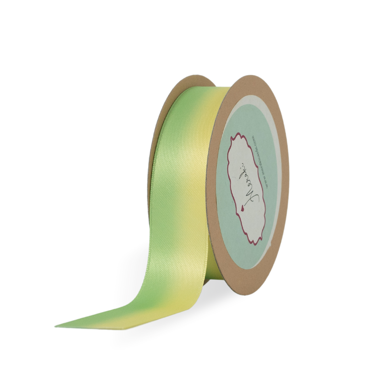 Double-face shaded ribbon (Yellow and Turquoise) – Meraki Wraps